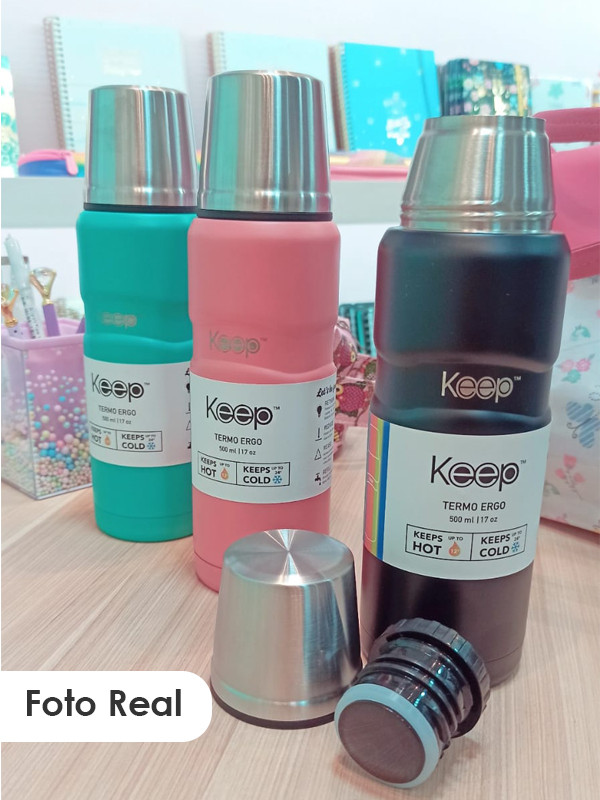 Termo Keep Ac.Inox. 500ml Rosa Ref:8979 | RPM Distribuidora