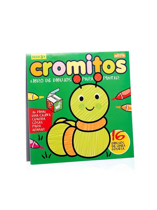 Libro cromitos p/ colorear 16 dibujos | RPM Distribuidora